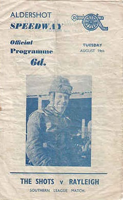 Speedway Archive: Aldershot Shots Programme Gallery