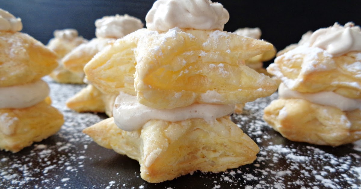 Γιορτινά αστεράκια με κρέμα κάστανου/Puff Pastry Stars With Chestnut ...