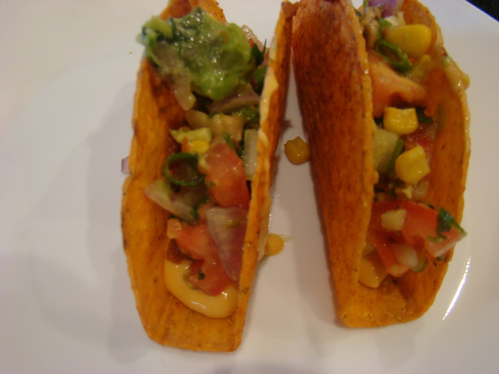 My Favorite Recipes Collection: Crunchy Tacos with Chunky Veggie and Beans