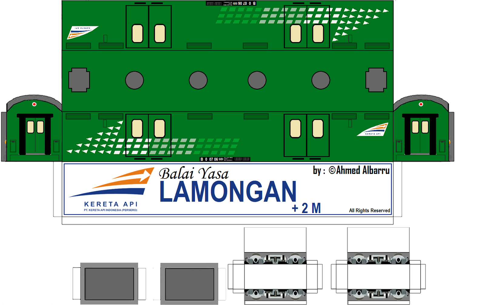 Selamat Datang Para Pengunjung Blog Saya: Papercraft Kereta Api Indonesia