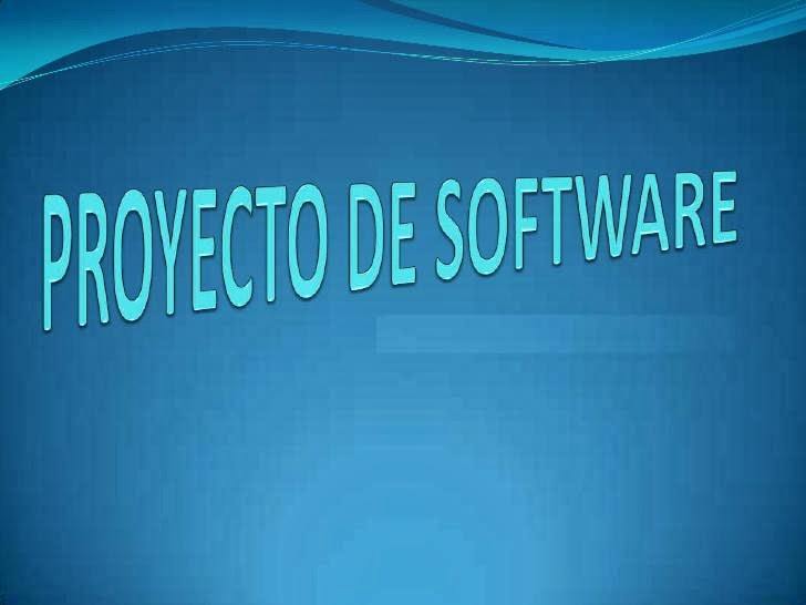 Gestion Proyectos de Software : Proyecto de Software