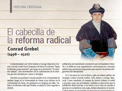 Conrad Grebel (1498 – 1526) | Revista La Fuente