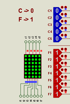 ElectroBloggers: Funcionamiento de una Matrix de Leds