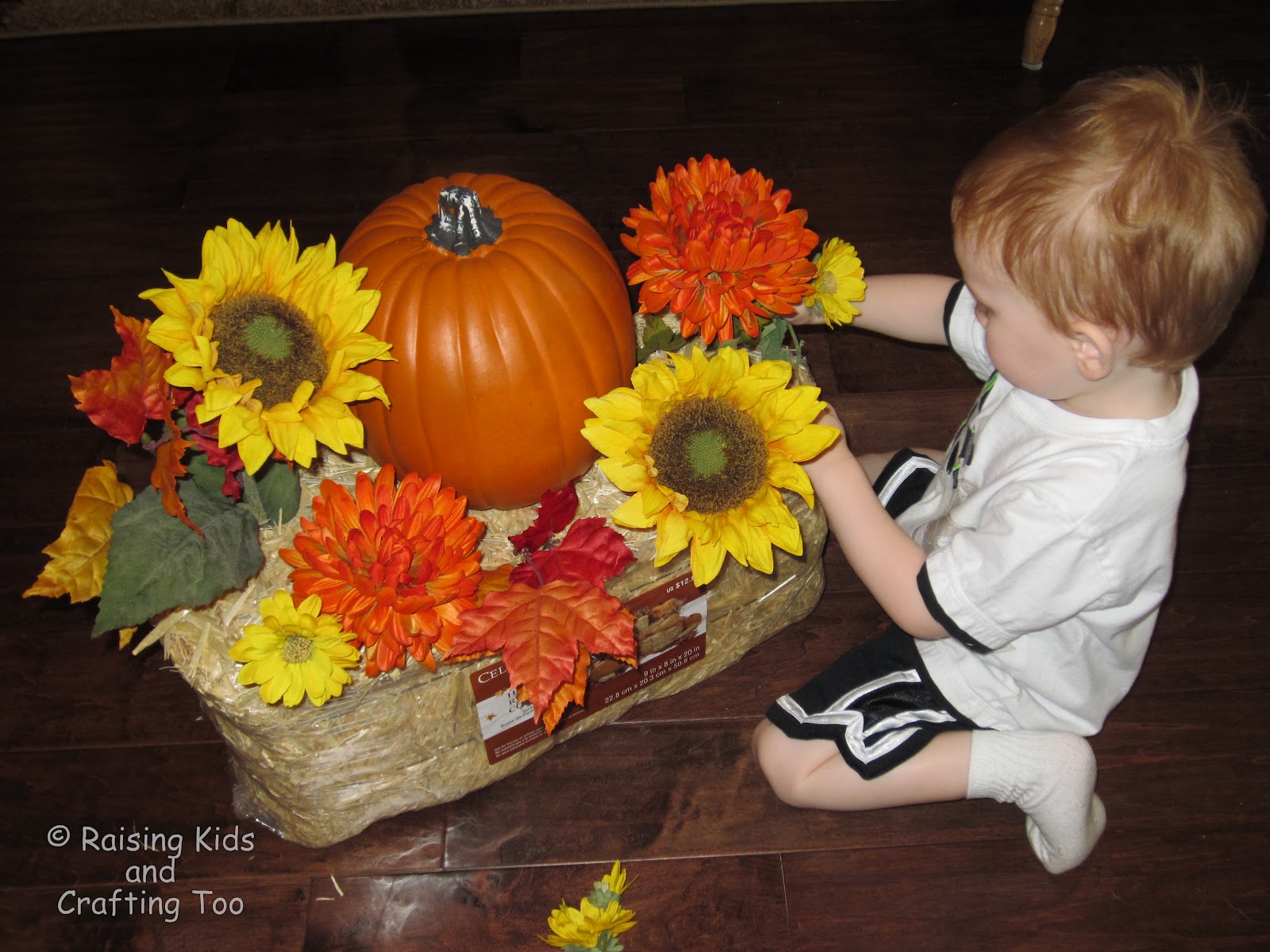 Raising Kids and Crafting Too: Decorative Fall Hay Bale