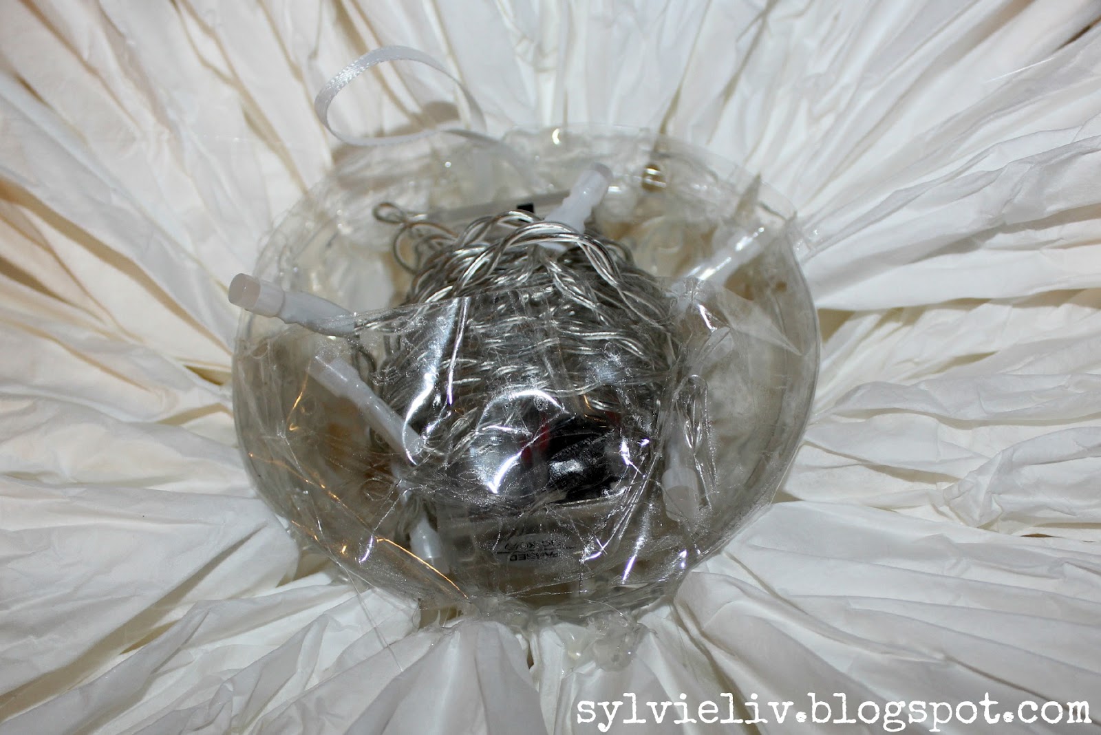 Sylvie Liv: Summer Mantle and Coffee Filter Light Tutorial