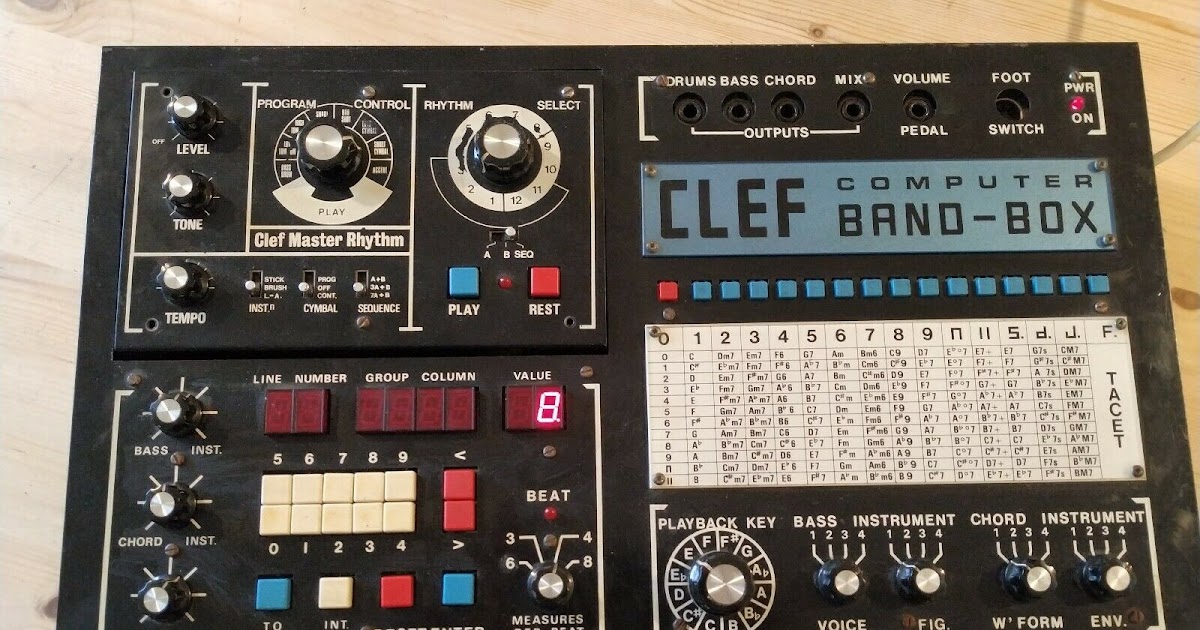 MATRIXSYNTH: Vintage CLEF Master Rhythm Computer Band-box