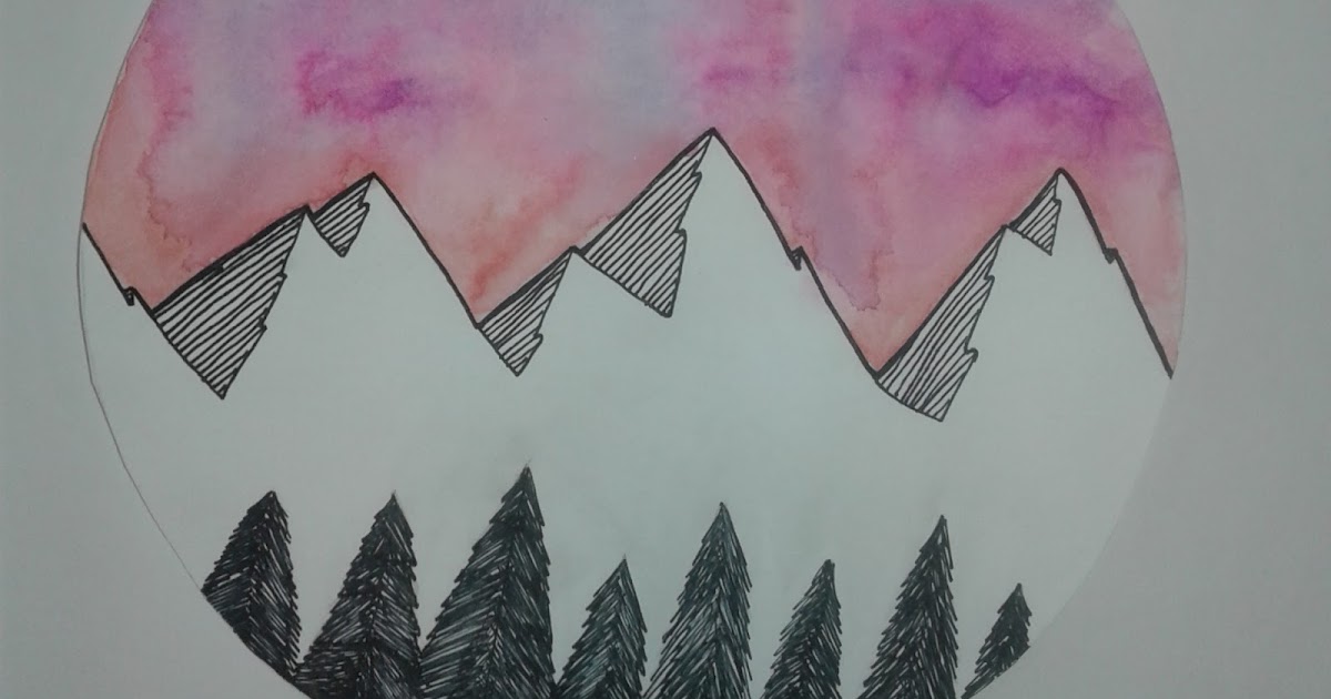 a faithful attempt: Radial Mountain Landscapes inspired by Jen Aranyi