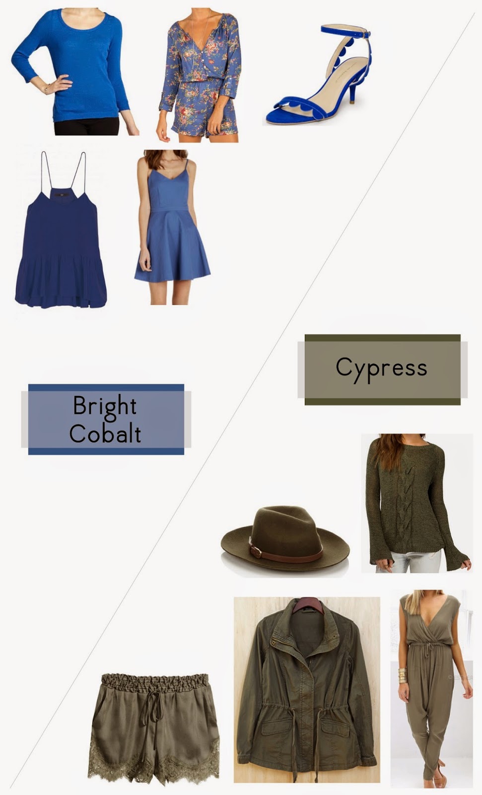 The Crown Bijoux: Pantone Colors of Fall | Bright Cobalt & Cypress