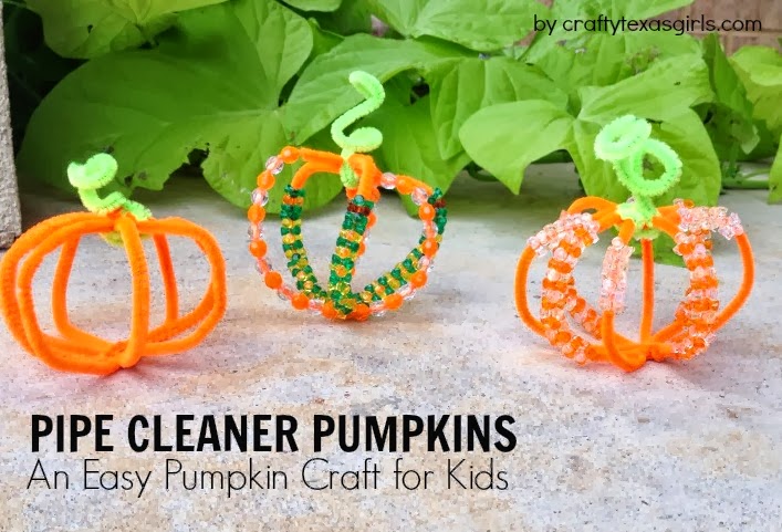 Crafty Texas Girls: Craft It: Easy Pumpkin Craft for Kids