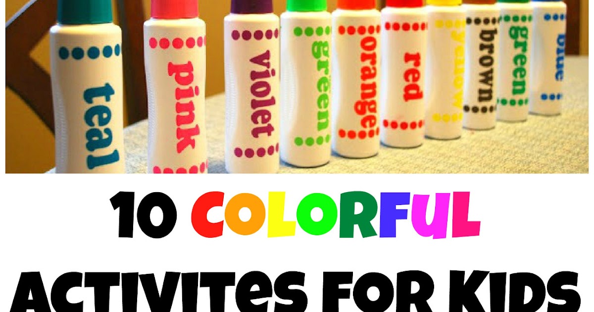 10 Colorful Activities: Kid's Co-op ~ Reading Confetti
