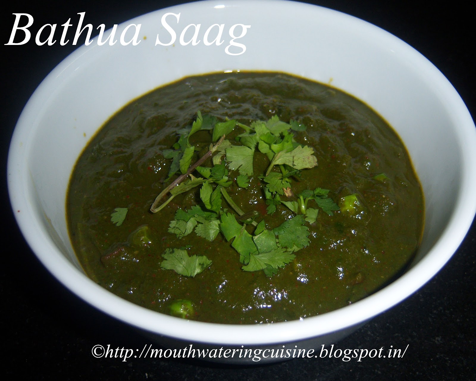 Bathua Saag Recipe - E.A.T. easyvegrecipes