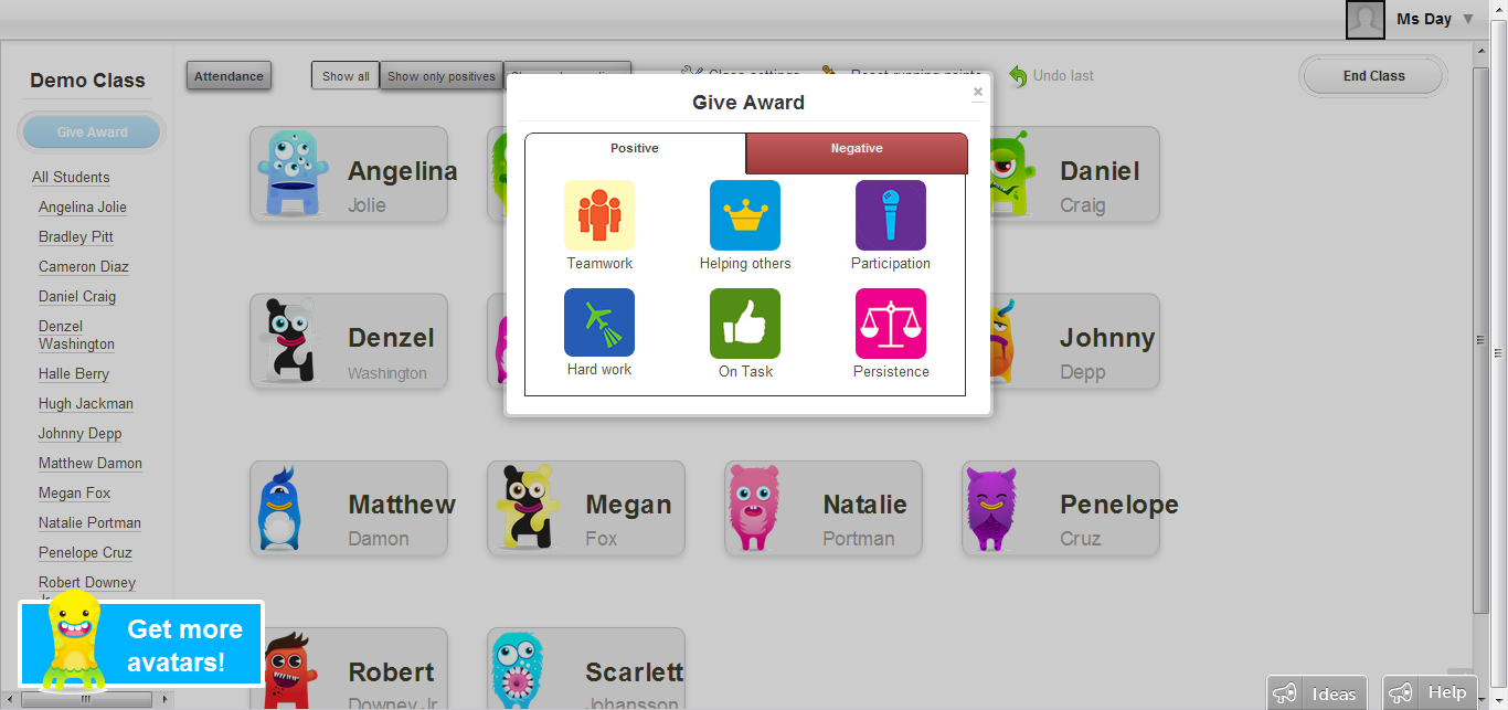 Day's Class Notes: Class Dojo