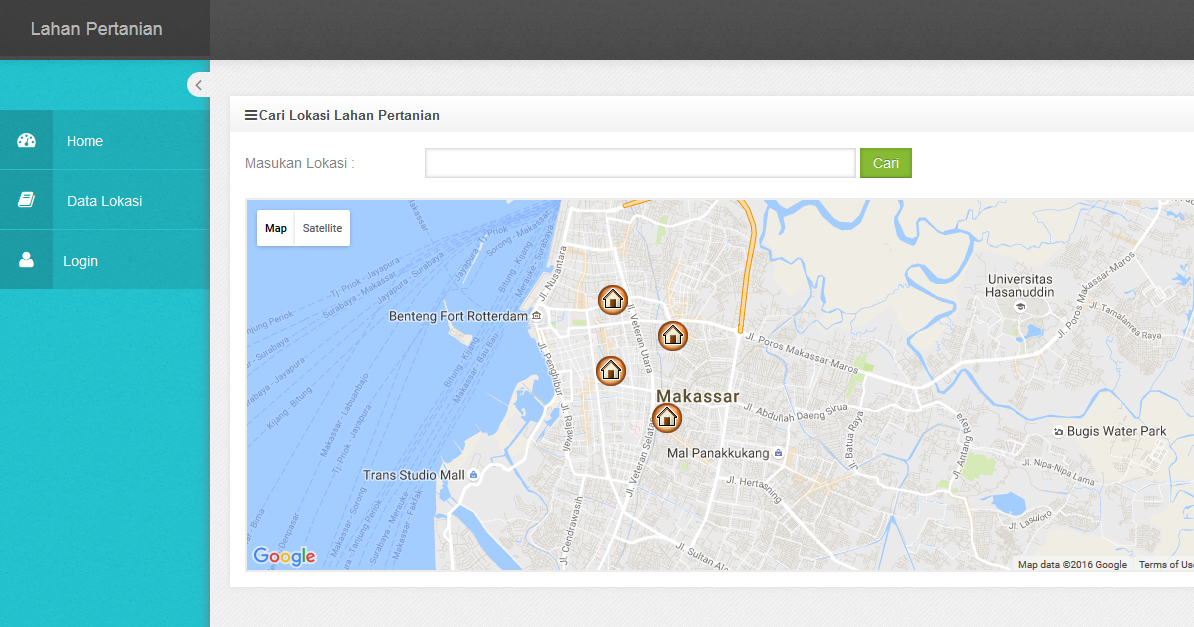 Gis Pencarian Lokasi Berbasis PHP & MYSQL - Sistem Informasi Geografis Berbasis Web