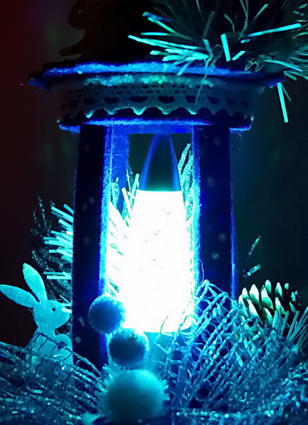 Ручная работа: Новогодние фонарики из фетра