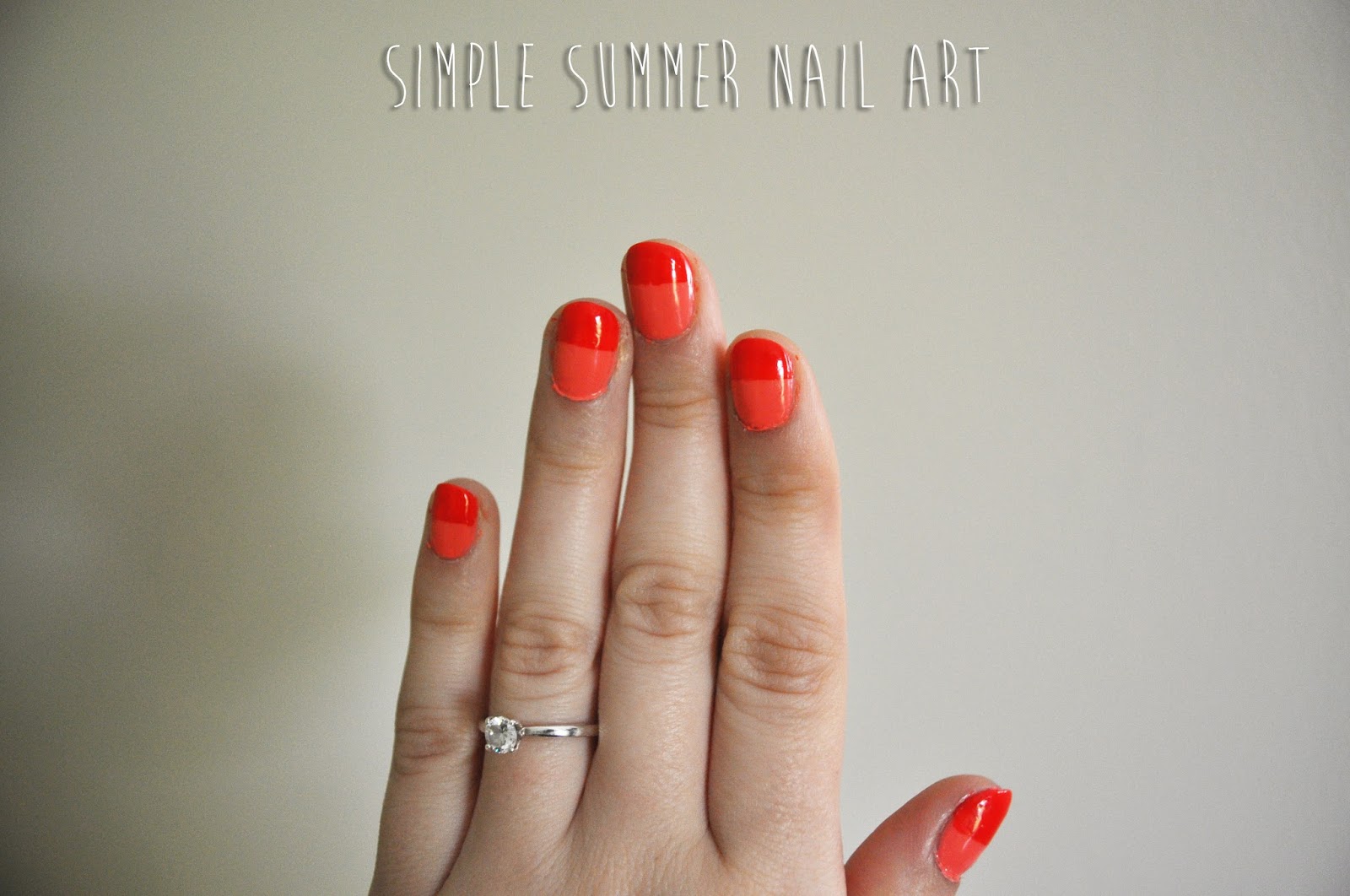 Styled Spirit: Simple Summer Nail Art: Two-Tone Nails