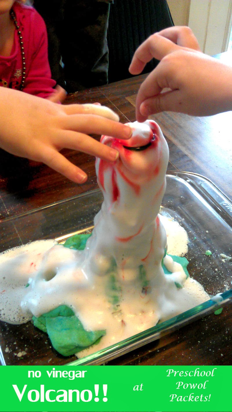 Baking Soda And Vinegar Reaction Volcano