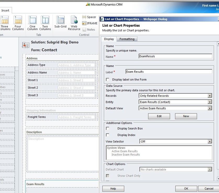 CRM 2011 - How to refresh a form after subgrid changes - Joe Gill