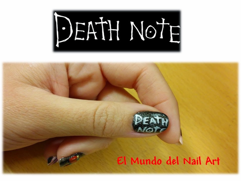 El Mundo del Nail Art: Manicura: Death Note #RetoFRIKI2015