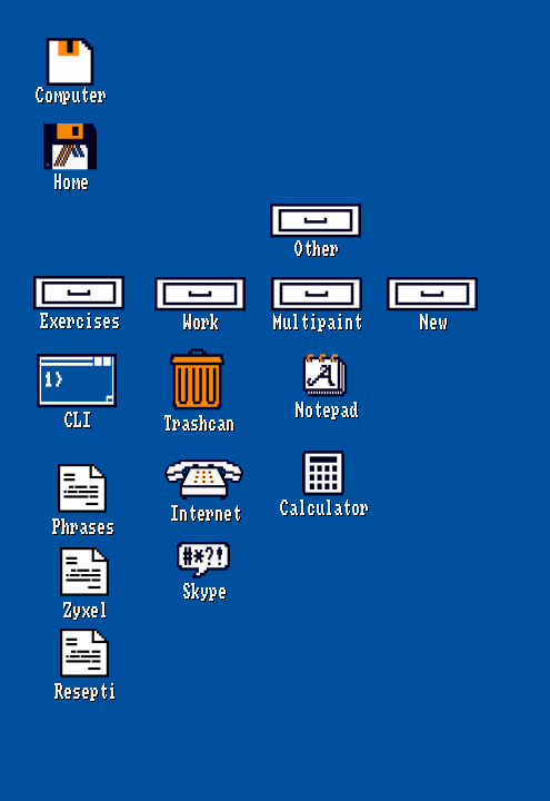 Old Machinery: Amiga Workbench icons on Linux desktop