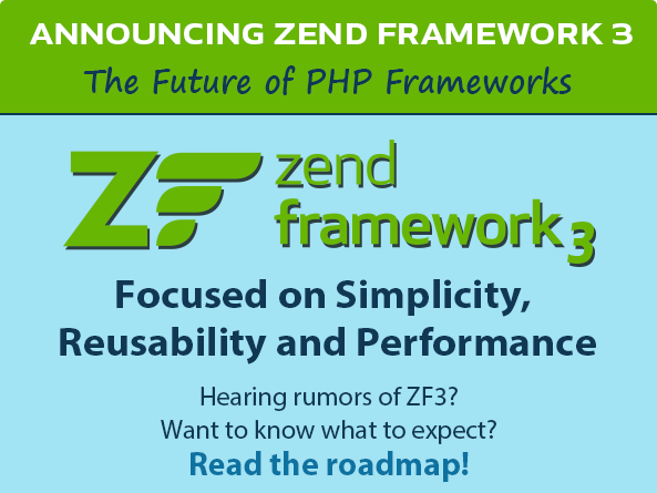 Roadmap Zend 3 Framework