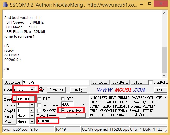 Mark S 物聯網世界 萬物皆可控 Windows下用sscom學習esp8266 At Command