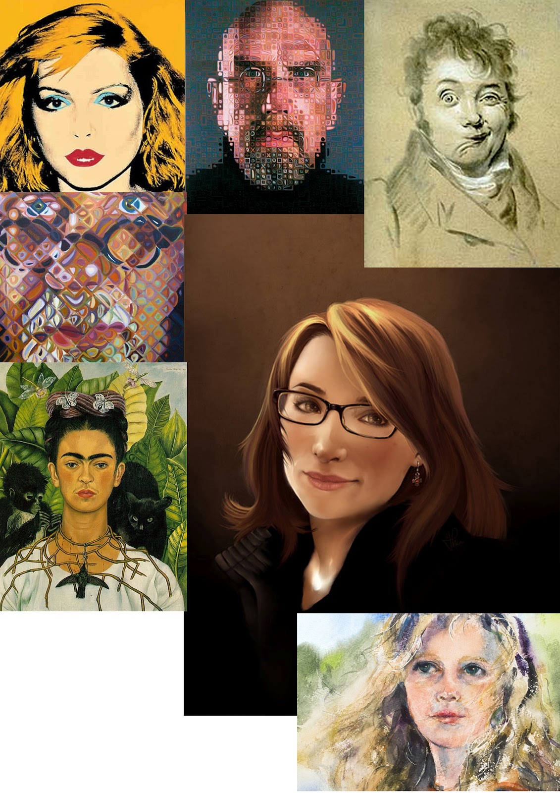 Kalveer: Self Portraits Moodboard of Artists work