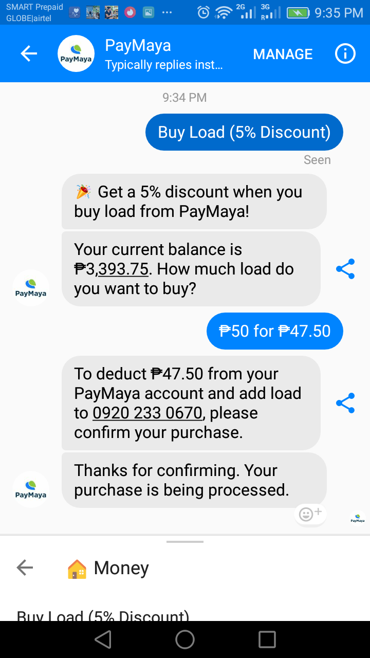 Pay Bills, Buy Load, Shop with PayMaya in Messenger - Escape Manila