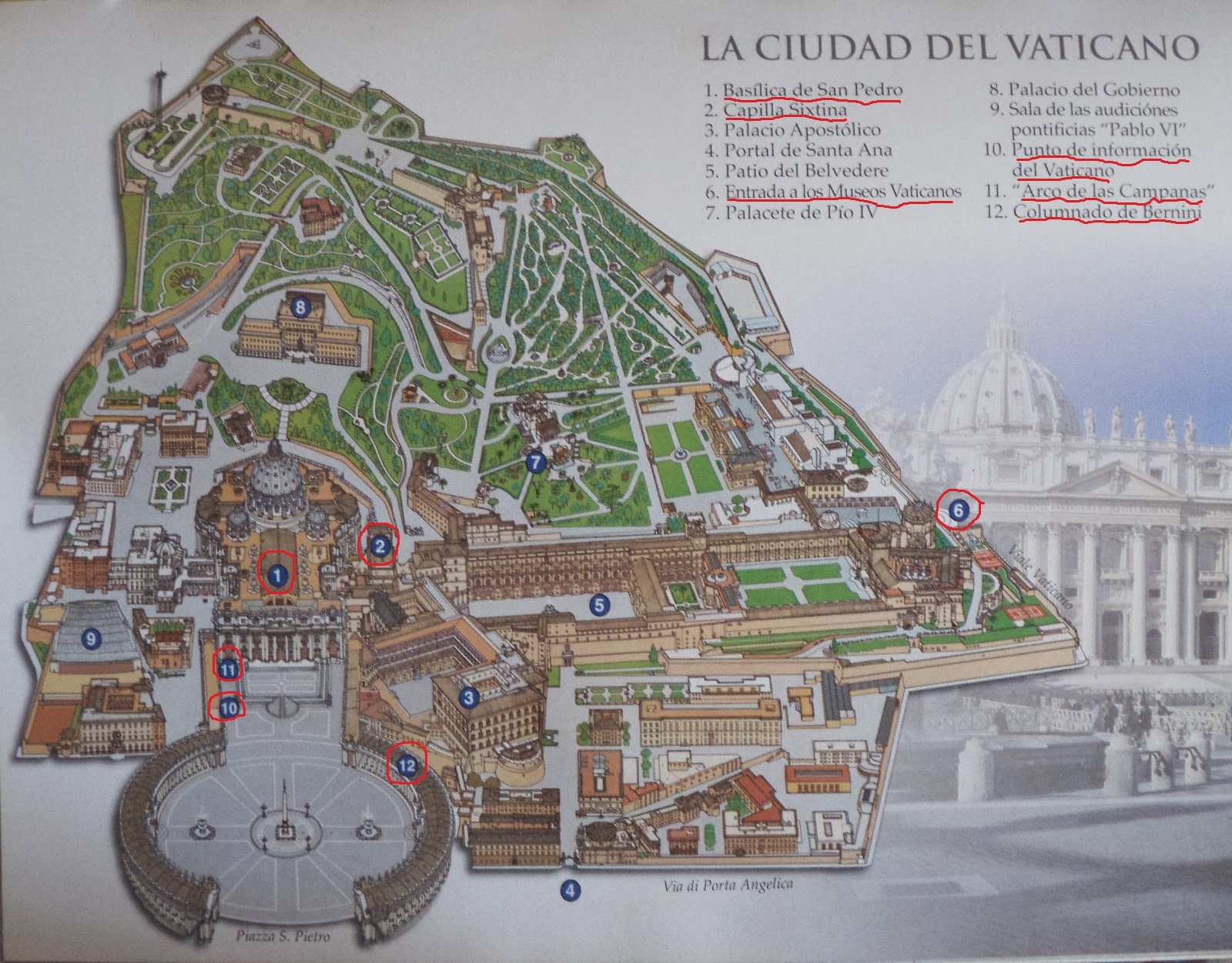 SIRMIONE Y EL VATICANO: Mapas Ciudad del Vaticano