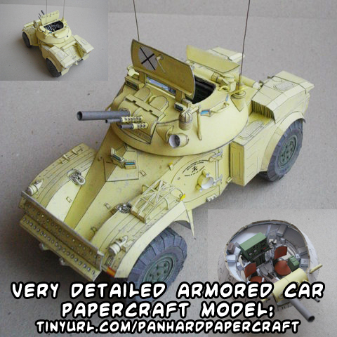 Ninjatoes' papercraft weblog: D/L very detailed #papercraft Panhard ...