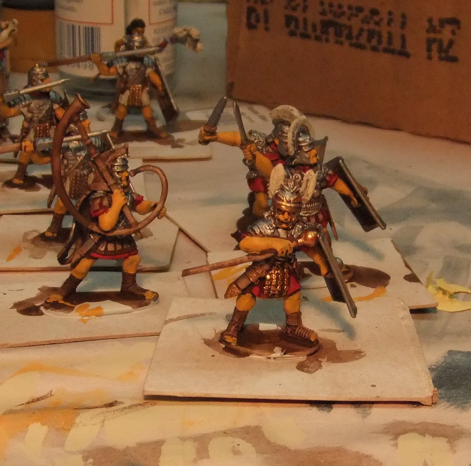 Rabbits In My Basement: Painting Warlord's Plastic Roman Legionaries