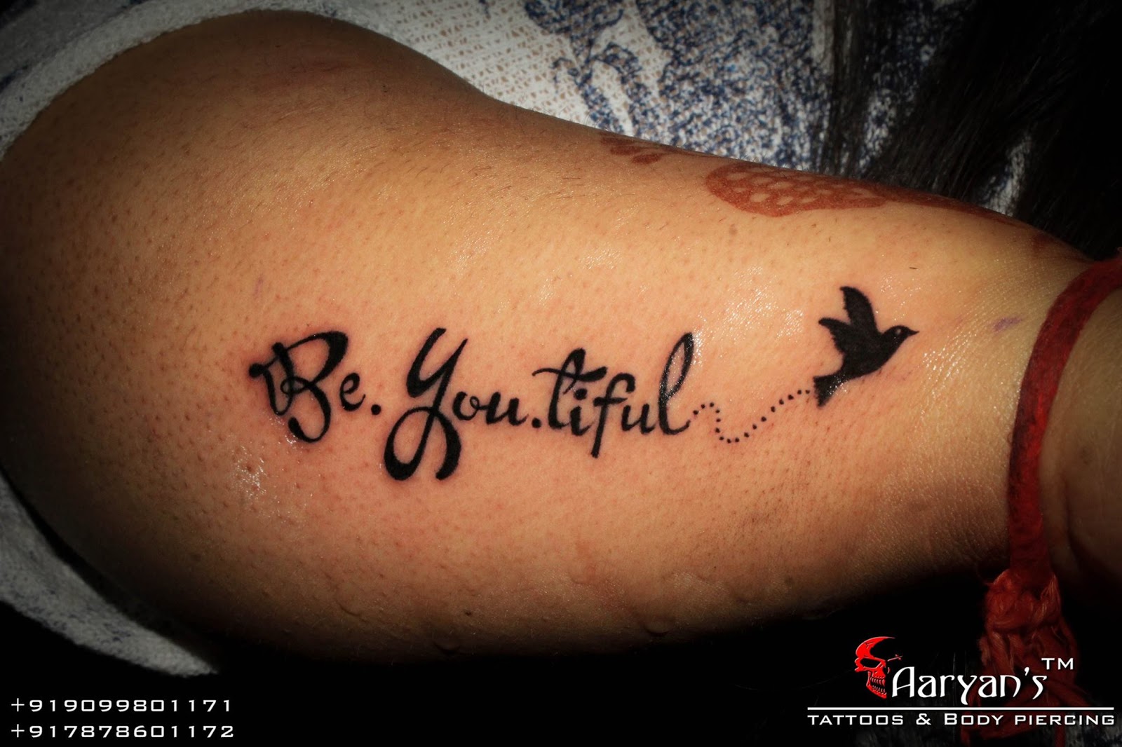 Beautiful Script Tattoos By Aaryan's In Ahmedabad : Beautiful Script ...