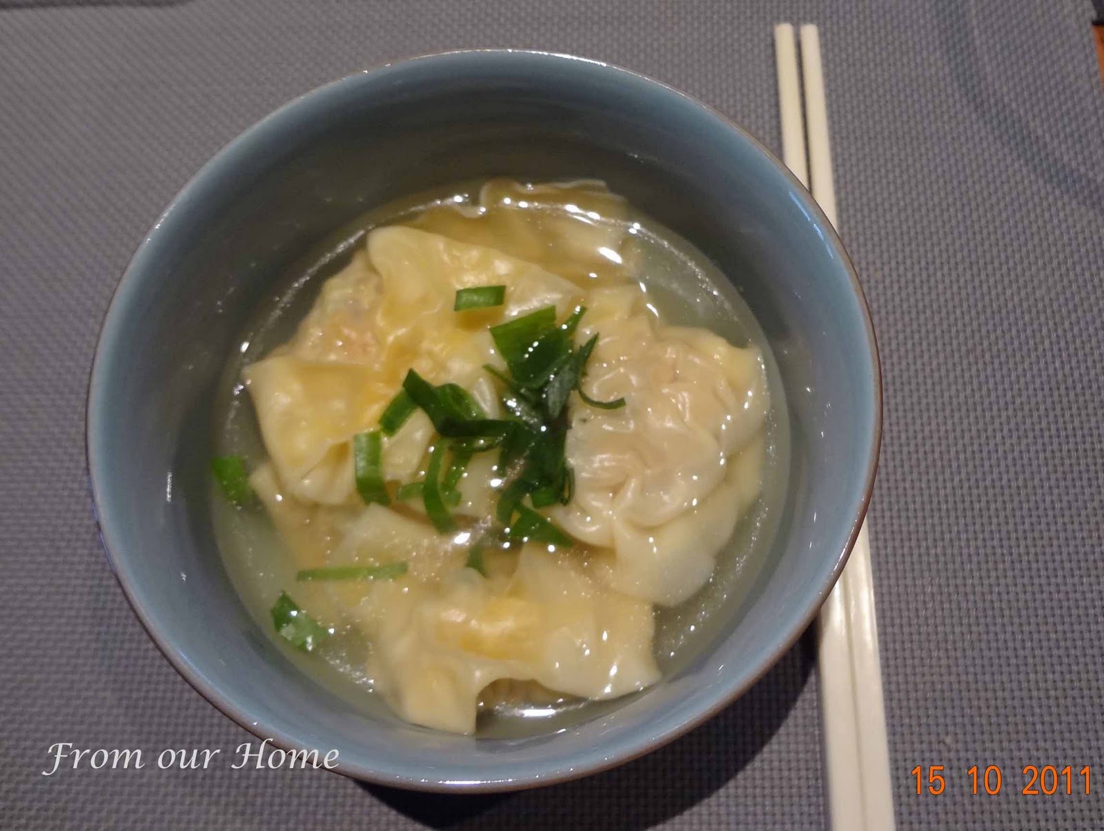 From Our Home: Wan Tan Soup
