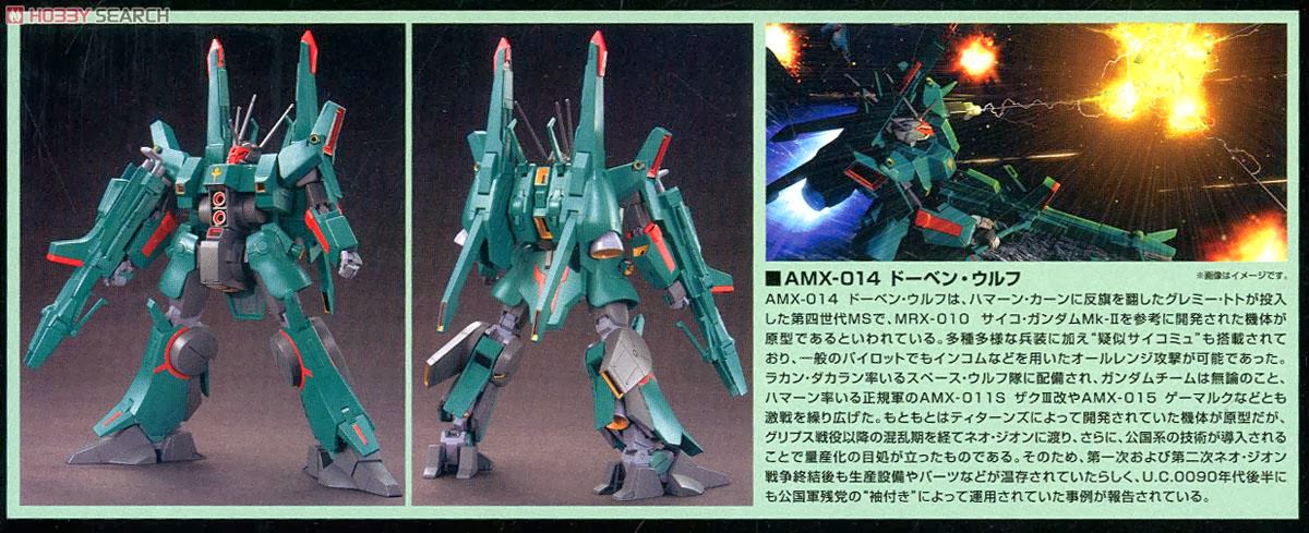 GUNDAM GUY: HGUC 1/144 AMX-04 Doven Wolf (ZZ Ver.) - Released in Japan!