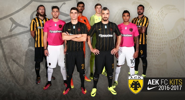 Nike AEK Athens 16-17 Home, Away and Third Kits Released - Footy Headlines