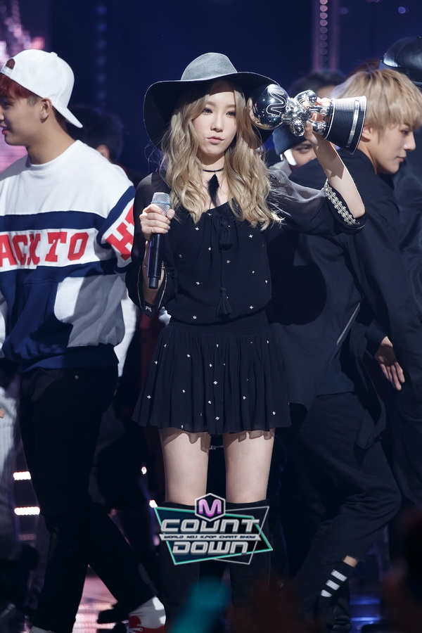 Check out TaeYeon's official pictures from last week's M Countdown ...