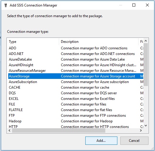 Gopika's Blog: Configuring SSIS Foreach Loop Container for Azure Blob ... Gopika's Blog: Configuring SSIS Foreach Loop Container for Azure Blob ...