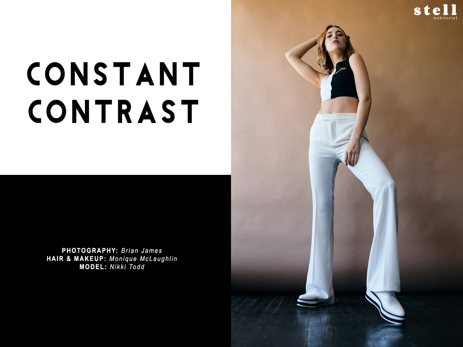 Constant Contrast. Fashion Editorial by Brian James, published by Stell ...