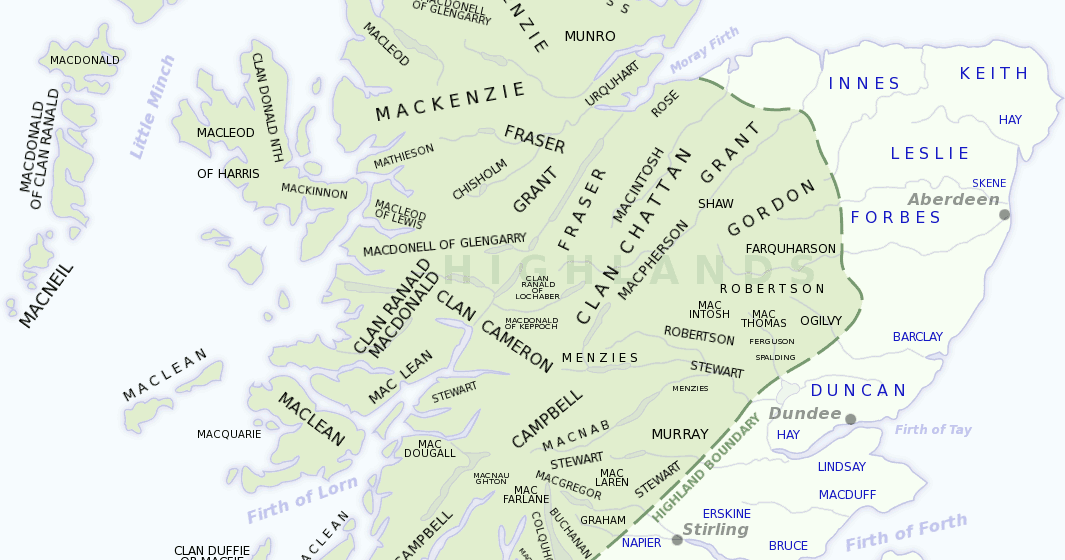 Clan Keith of Kentucky, USA: Maps