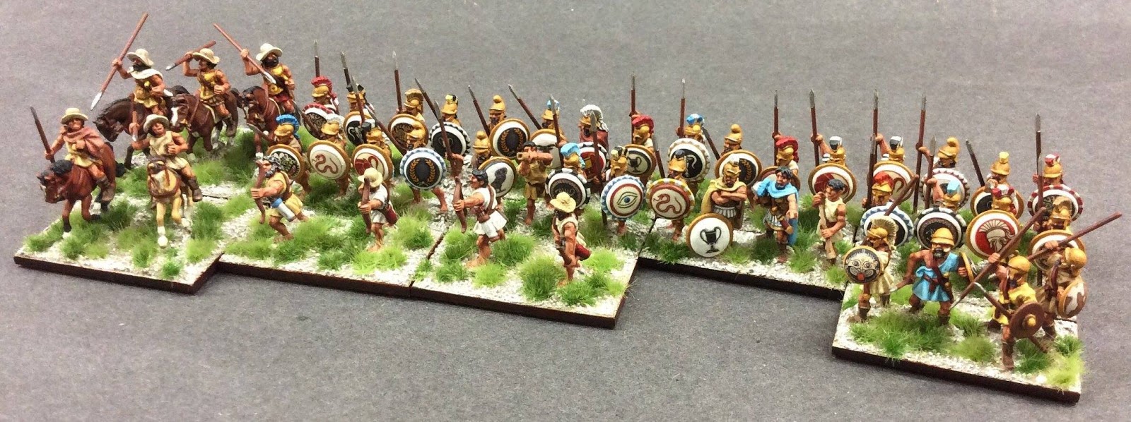 Napoleonics in Miniature: Athenian DBA Xyston 18mm