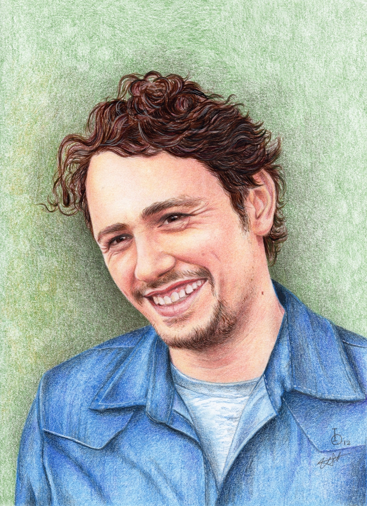 TinyRed: James Franco commission portrait