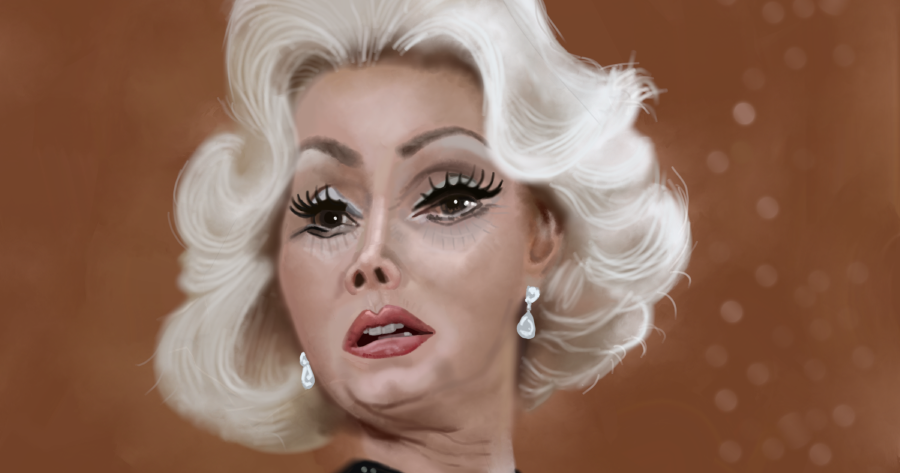 The Art of John Fisher: Zsa Zsa Gabor...RIP