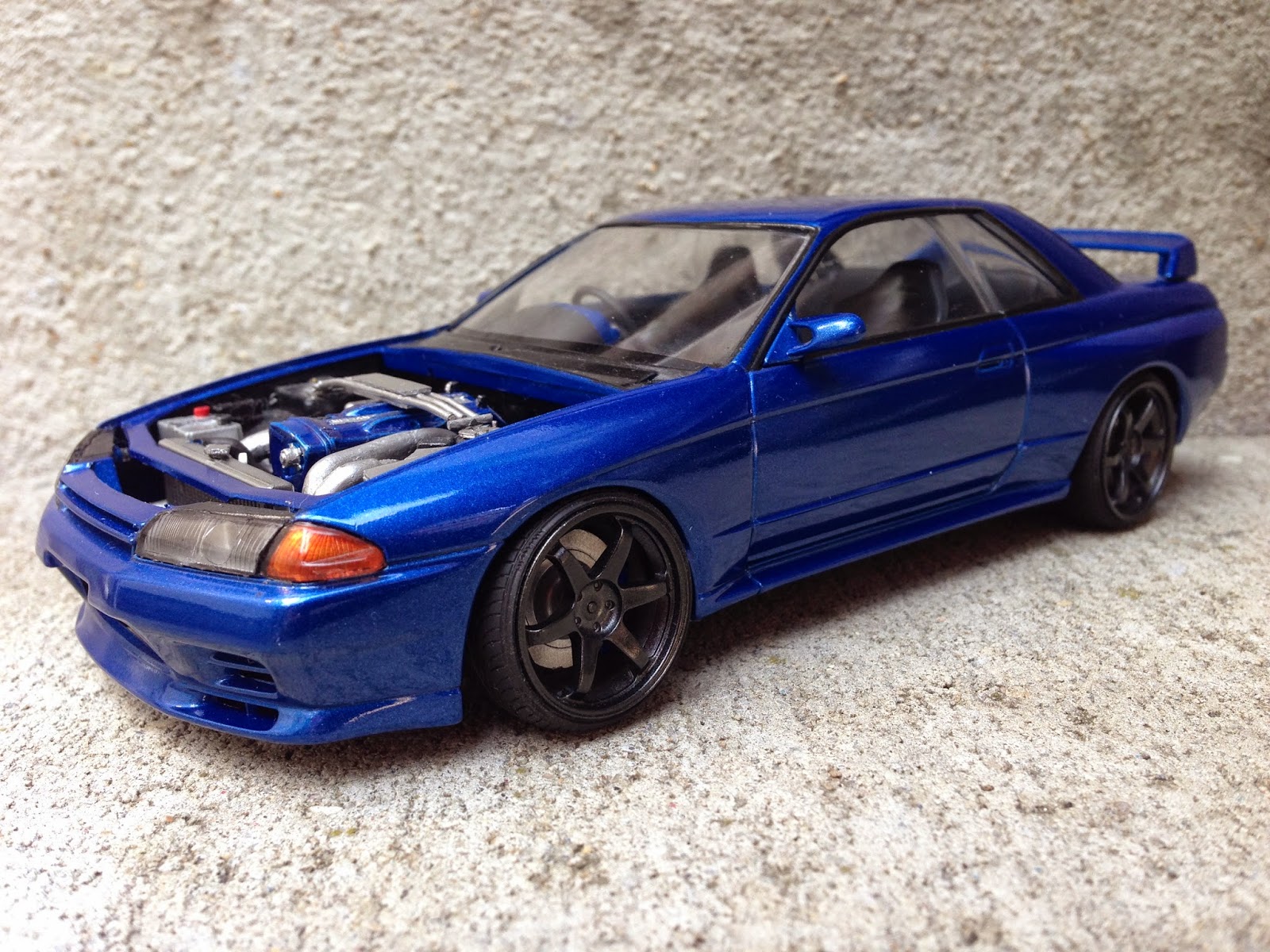 R-WORKS: [Finished model] [TAMIYA] NISSAN R32 SKYLINE GT-R Blue