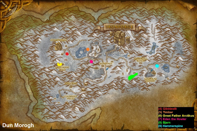 Wow Rare Spawns Dun Morogh Rare Spawns