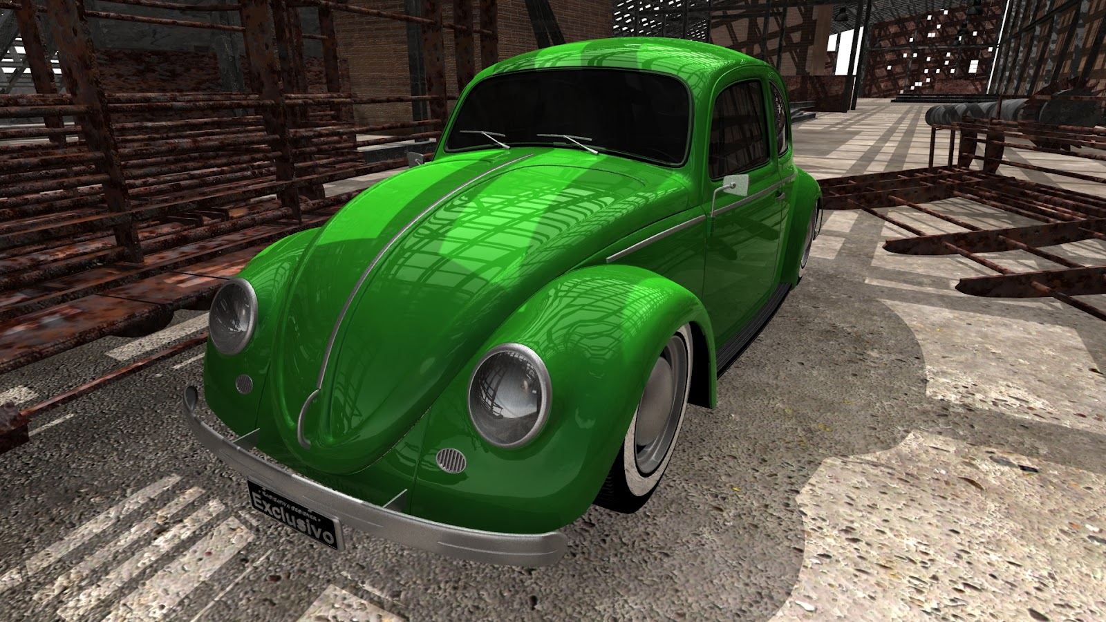 .::Radioativa::. ..::Designer::..: Fusca 1953 uma raridade renders