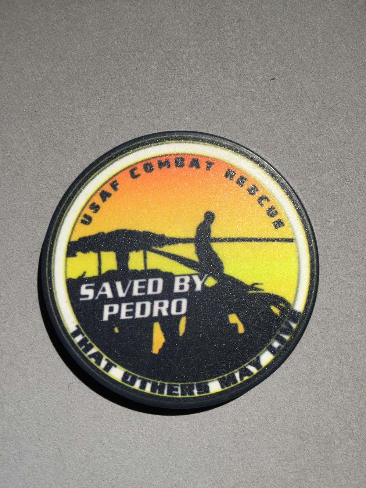 THE USAF RESCUE COLLECTION: USAF Pedro 66 Memorial Poker Chip