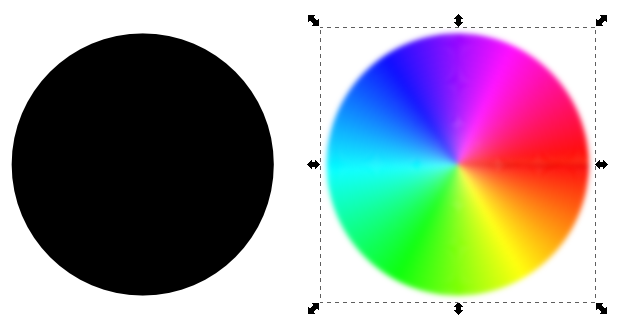 Wholly Unbalanced Parentheses: Conical Gradients in Inkscape