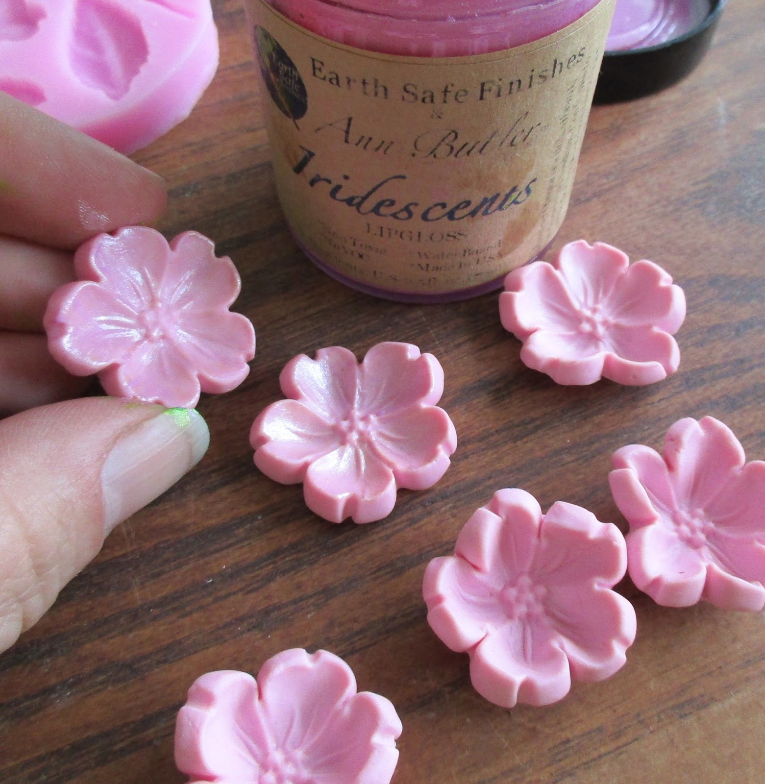 Makin's Clay® Cherry Blossom Barrettes
