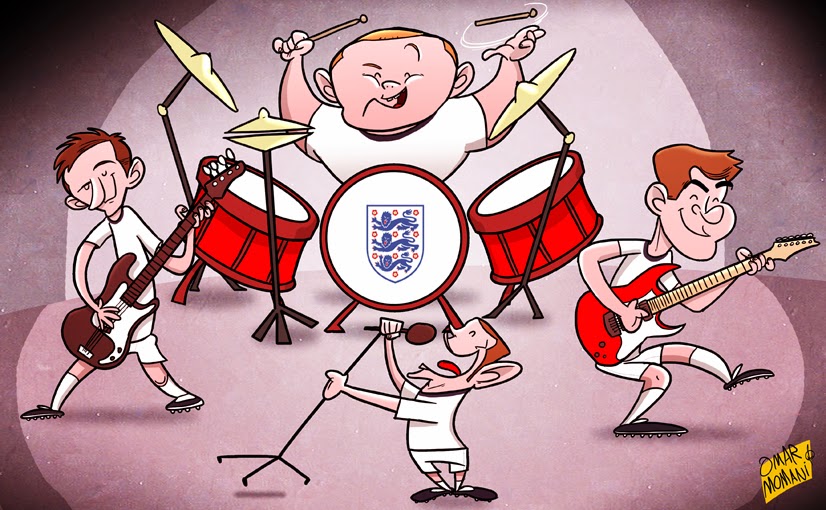 Omar Momani cartoons: A tribute to England 2014