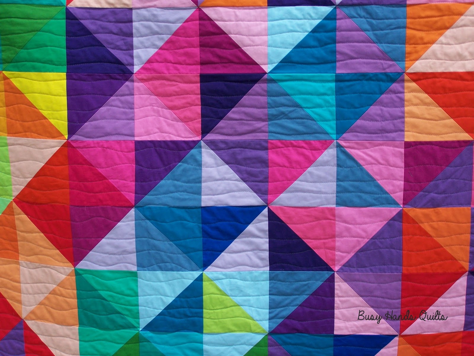 Busy Hands Quilts: Custom Queen Postcard From Sweden {Finished!!}