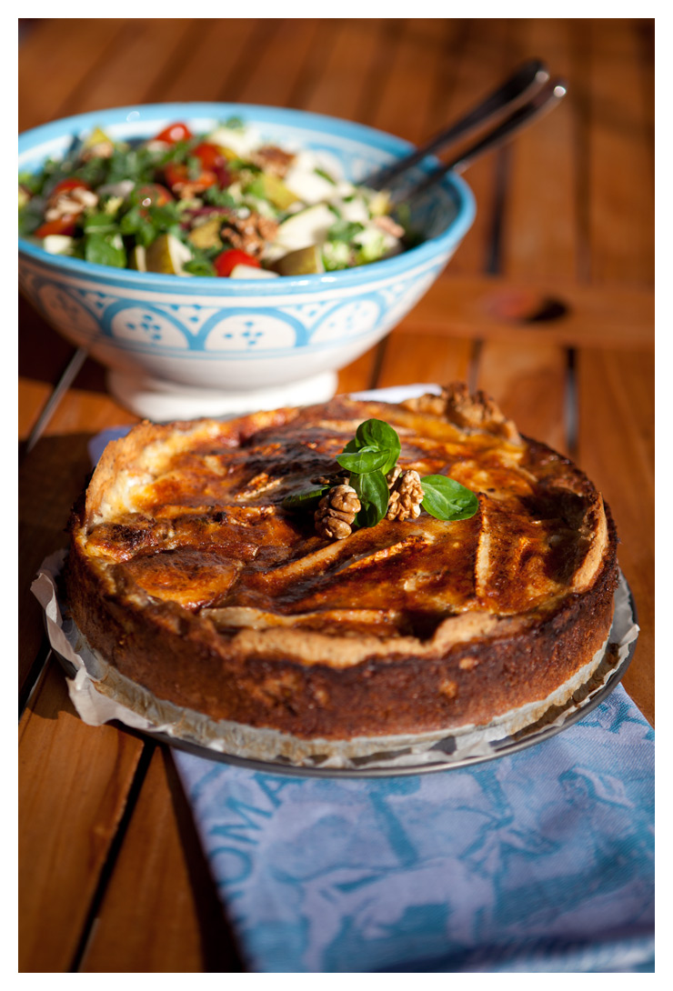 Paj med getost och valnötter - Bara en kaka till